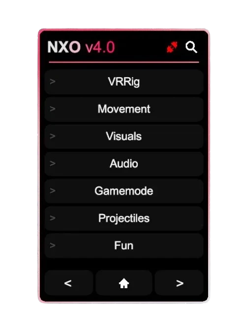 NXO Menu